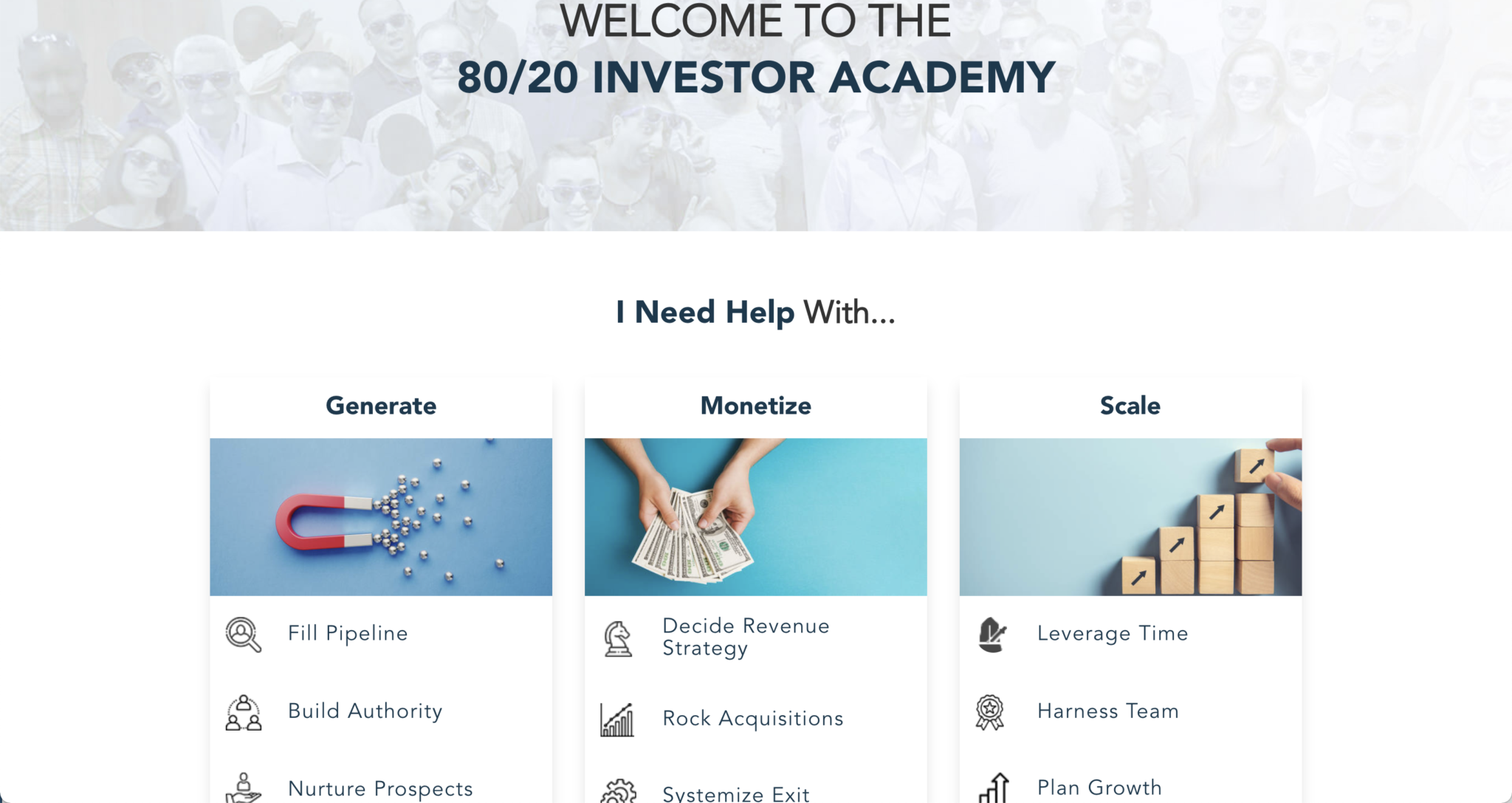 About Us – 80/20 Investor Academy